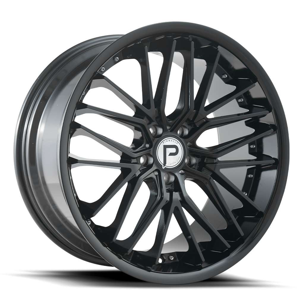 Pinnacle Legacy P214 Wheels Rims 22x9 5x114.3 Gloss Black 35mm ...