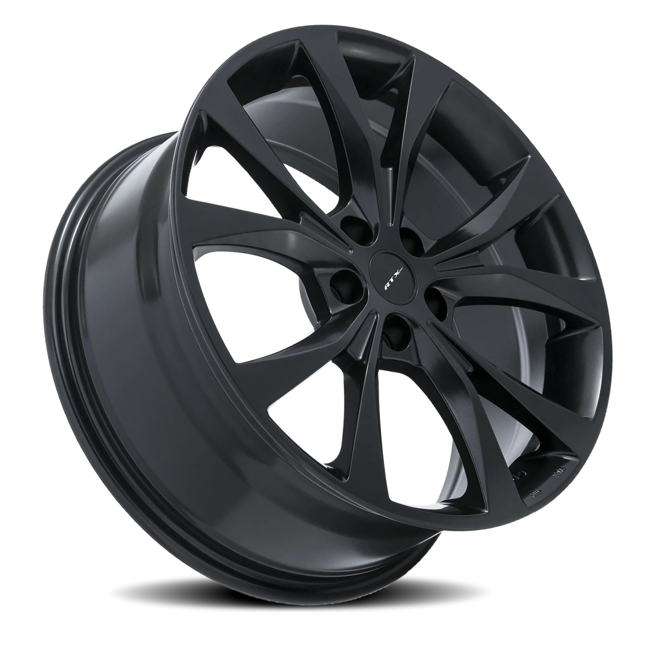 Rtx Flint Wheels Rims 17x7 5x108 Satin Black 42mm | 083057