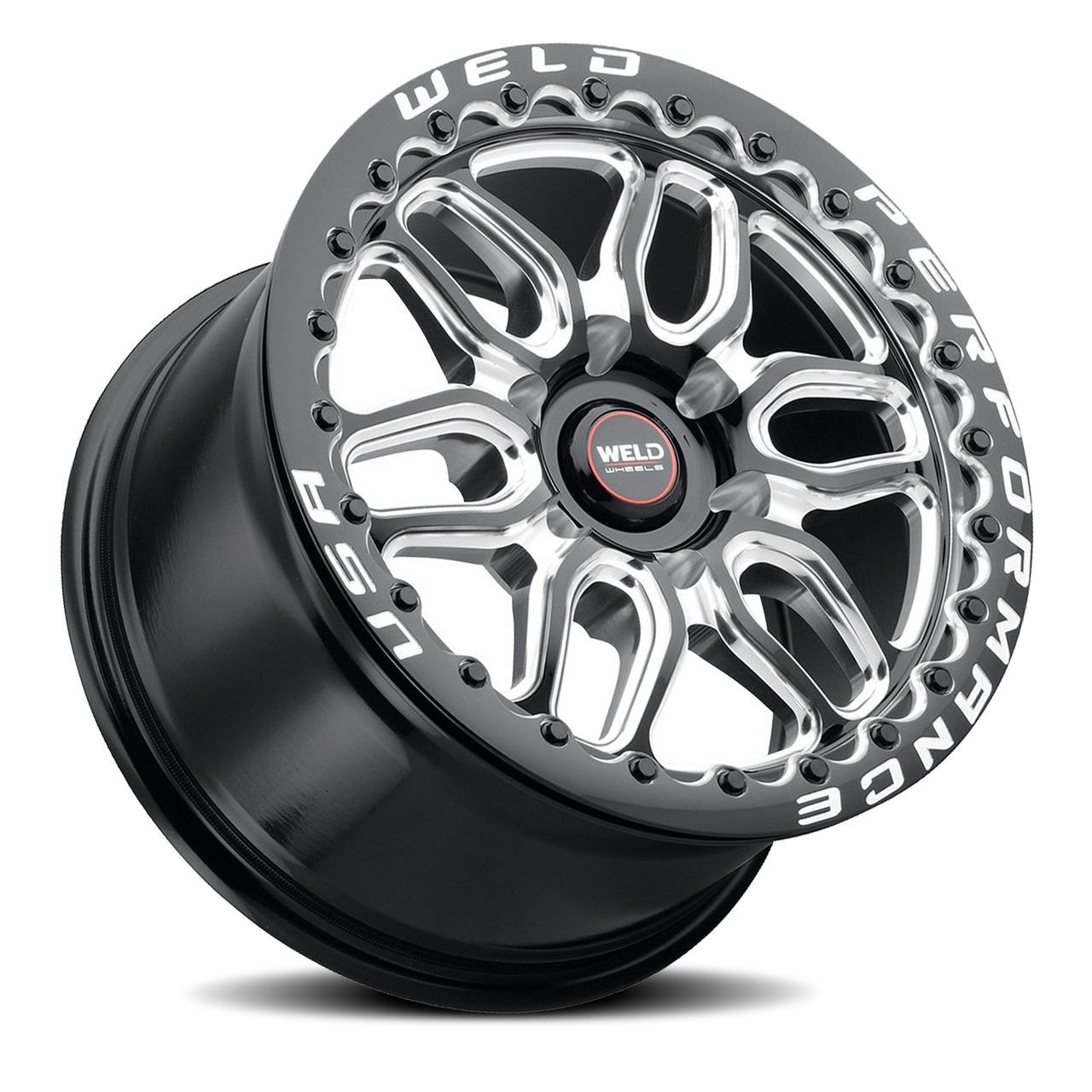 Weld Street Performance Laguna 6 Beadlock 17x10 6x139.7 Black Diamond ...