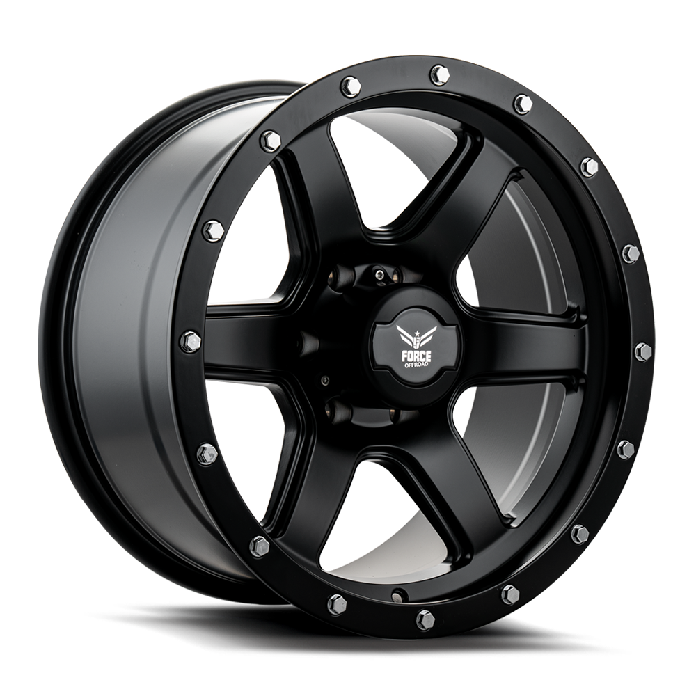 Force Off-Road F18 17x9 5x127/5x5 Matte Black -12mm Wheels
