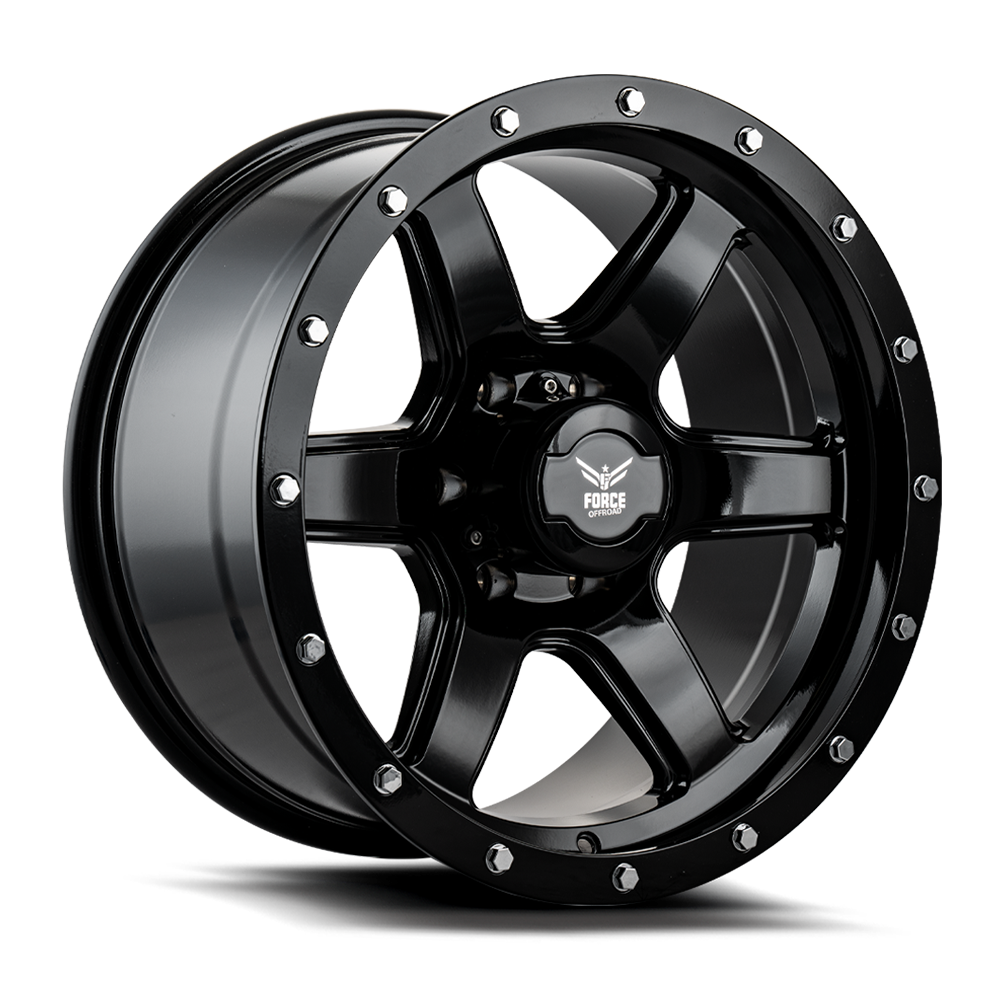 Force Off-Road F18 Wheels Rims 18x9 5x127 Black -12mm | F181895127-12BLACK