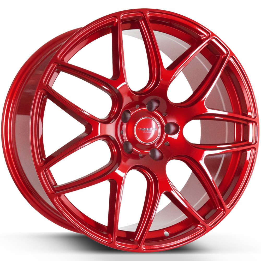 Versus Vs103 Wheels Rims 18x8.5 5x120 Brushed Red 35mm | VS10318855120 ...