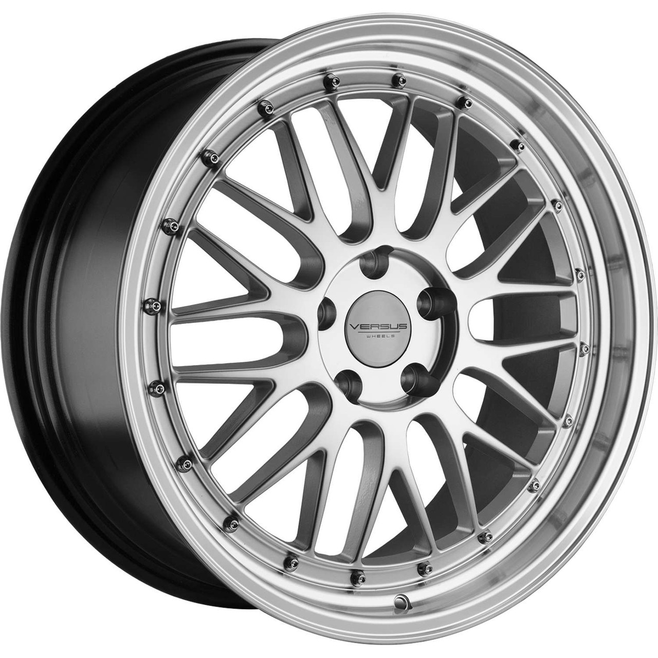 Versus Vs243 Wheels Rims 18x8 5x114.3 Silver With Machined Lip 35mm ...