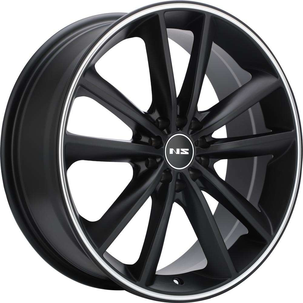 Ns Ns9012 Wheels Rims 18x7.5 5x100 5x114.3 Matte Black With Machined ...