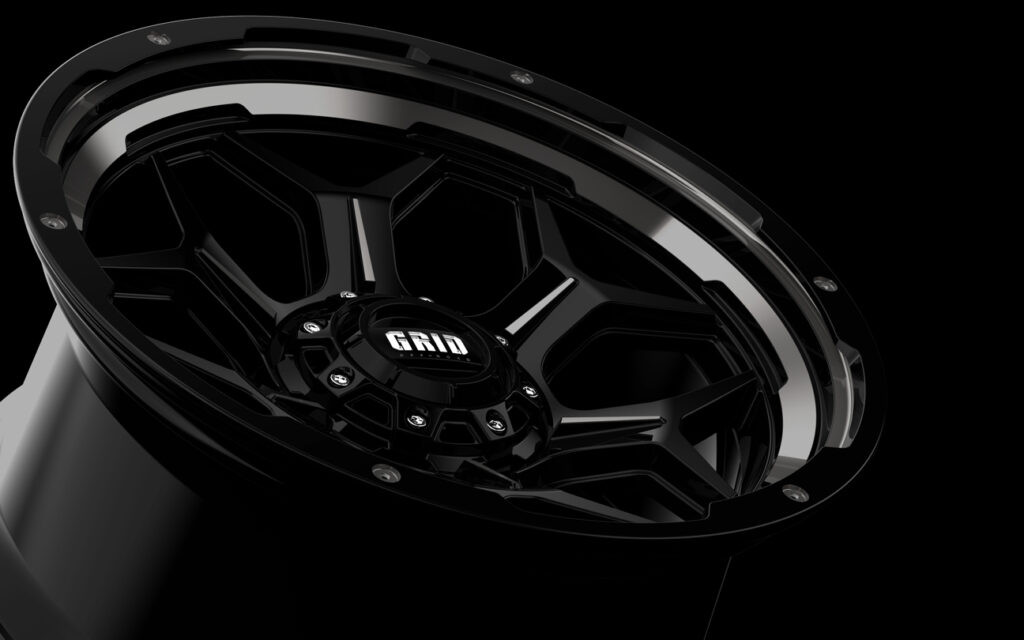 Grid Gd16 17x9 6x135 6x139.7 Black Machine Dark -12mm Wheels