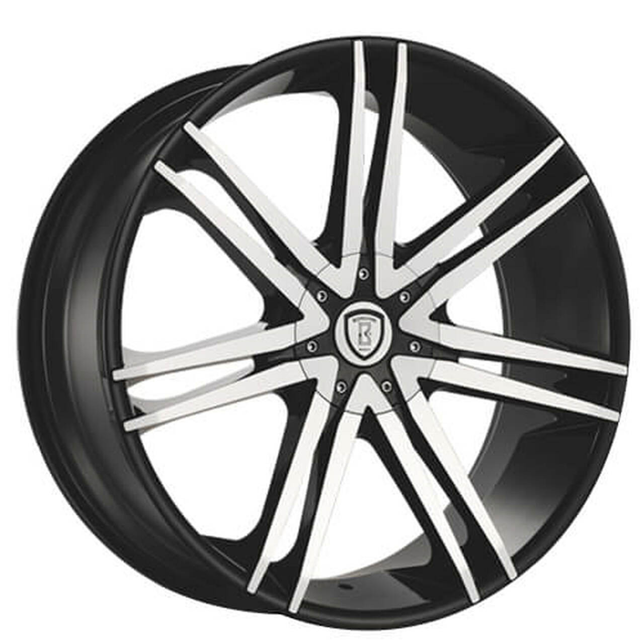 Borghini 20 Wheels Rims 22x9.5 5x135 5x139.7 Black Machined 13mm | BW20 ...