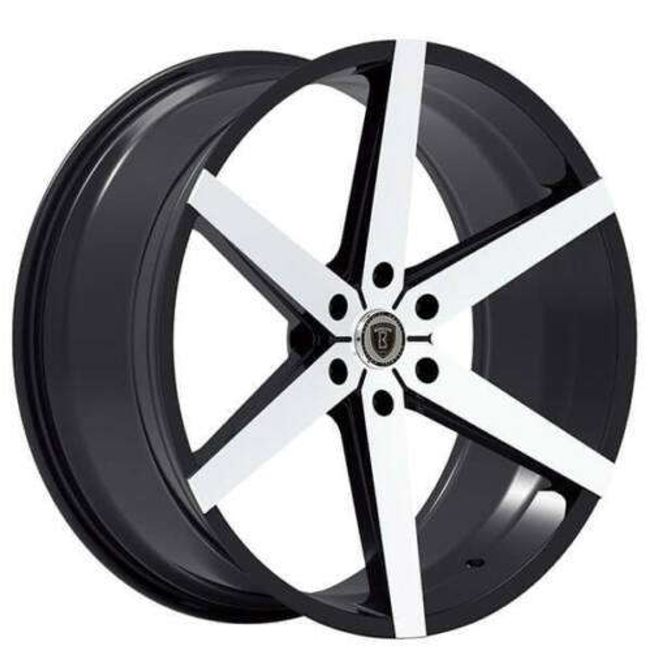 Borghini 35 Wheels Rims 22x9.5 5x115 Black Machined 13mm | BW35-22964BM