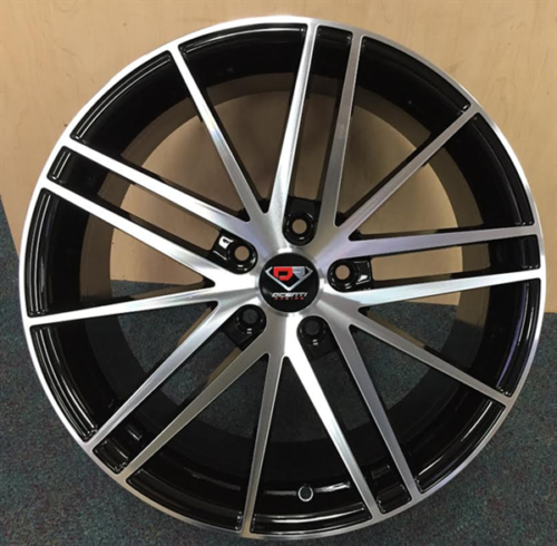 Dcenti Racing Dctl012 Wheels Rims 18x8 5x120 Black Machined 35mm ...