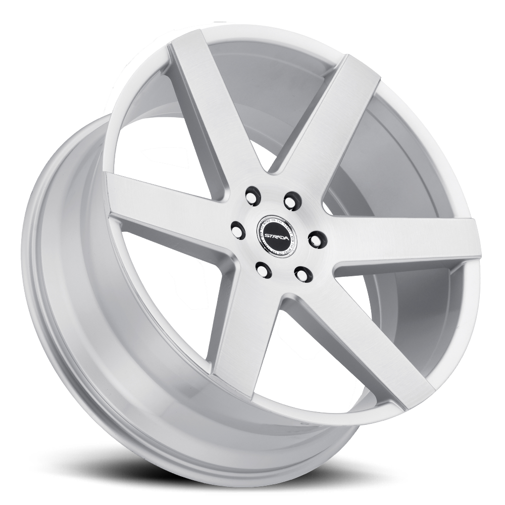 Strada S60 Coda Wheels Rims 20x8.5 6x120 Brushed Silver 35mm | S60062035BFS