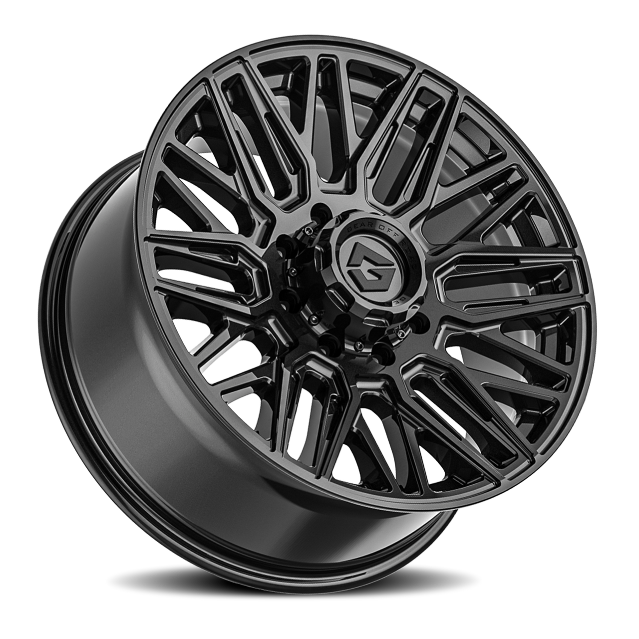 Gear Off Road 770B 22x10 8x170 Gloss Black -19mm Wheels