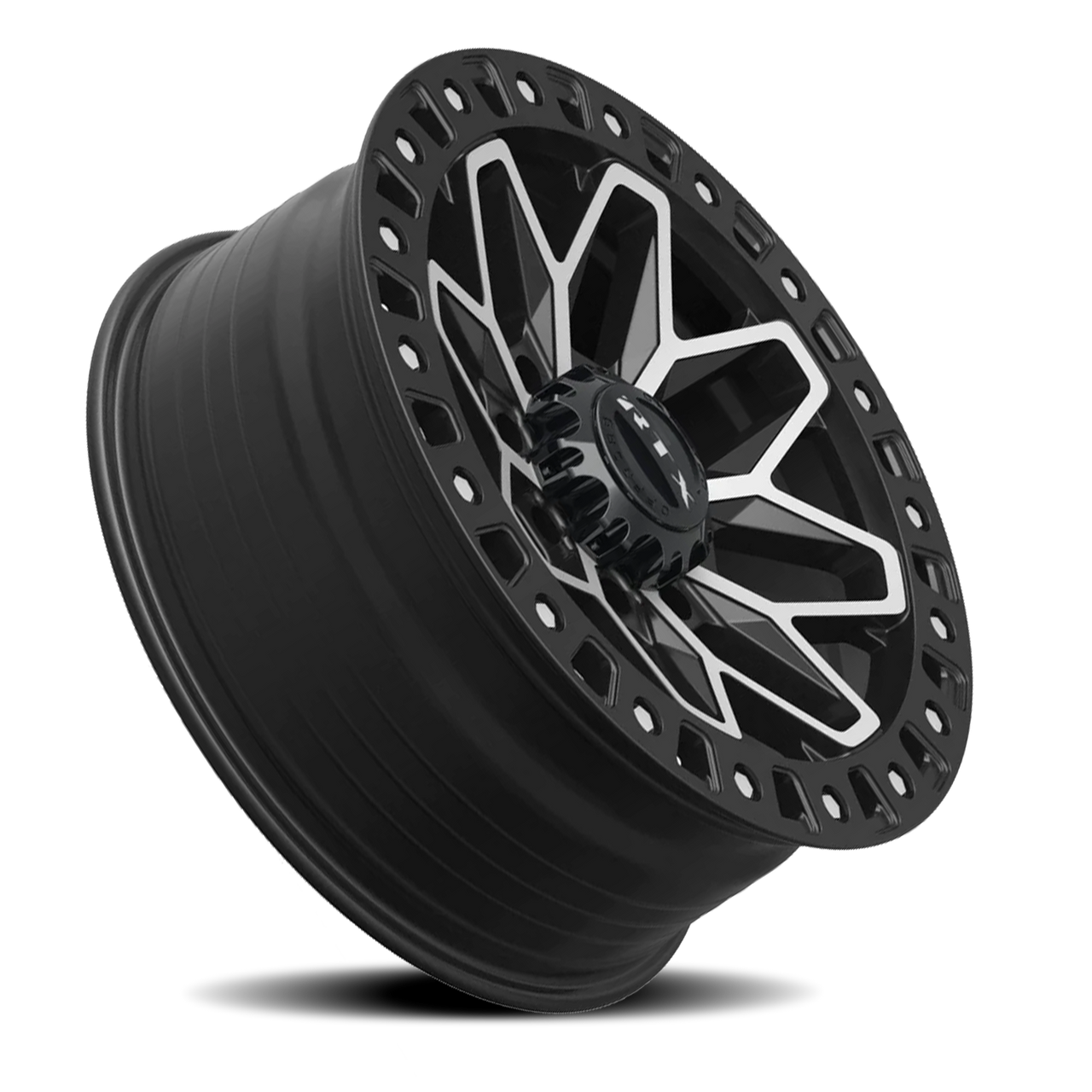 Rtx Zion Wheels Rims 18x9 8x180 Gloss Black Milled Rivets 20mm | 083194