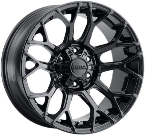 Ultra 127B 22x10 6x139.7/6x5.5 6x135 Gloss Black 10mm Wheels