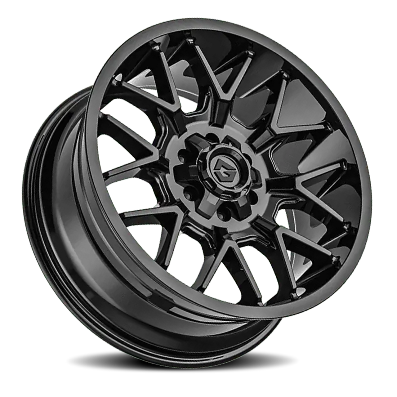 Gear Off Road 768B Wheels Rims 20x10 5x114.3 5x127 Gloss Black -19mm ...