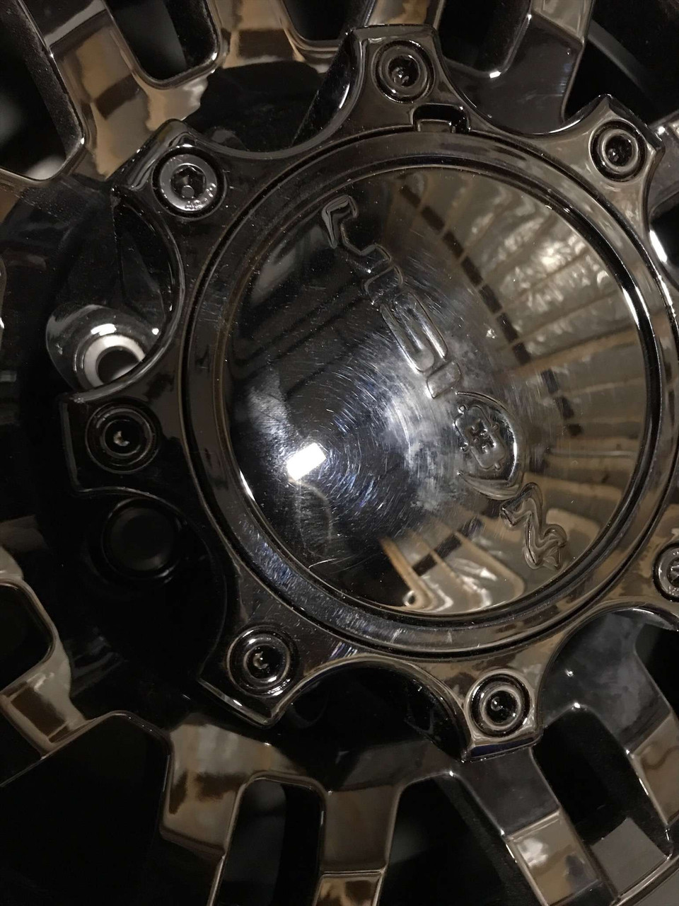 Vision Warrior 375 Wheels Rims 16x8 8x6.5 (8x165.1) Gloss Black -6 ...