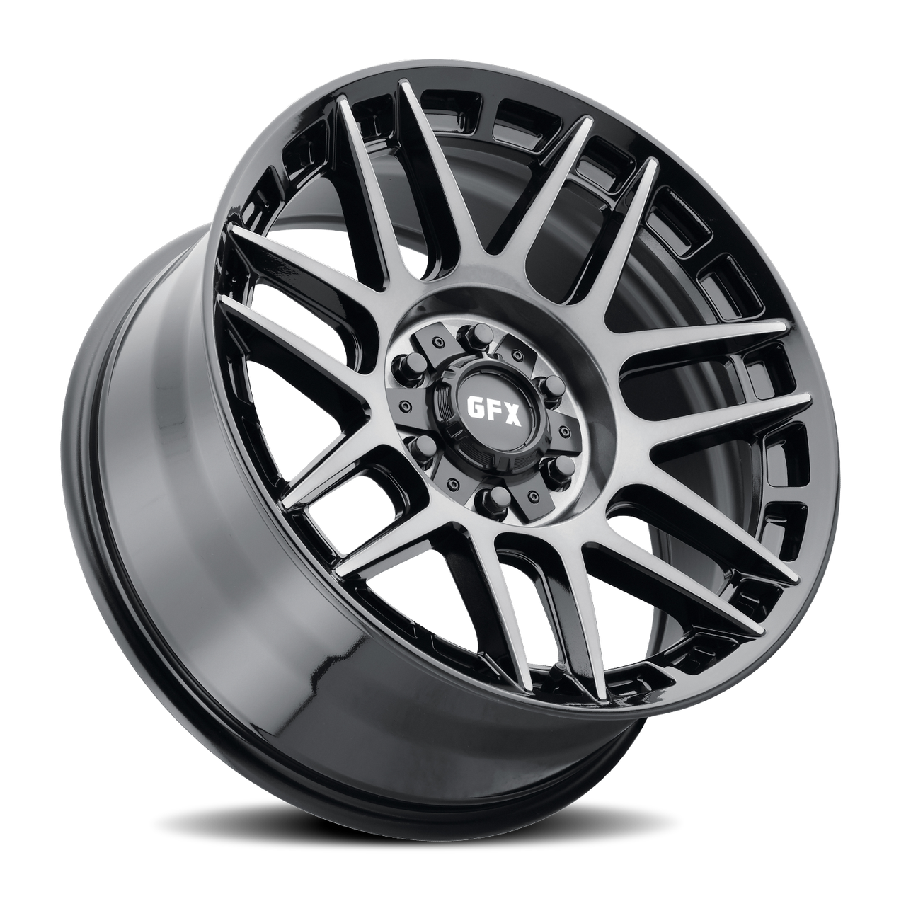 G-FX Tm8 18x9 6x135 6x139.7 Black Dark Tint 18mm Wheels
