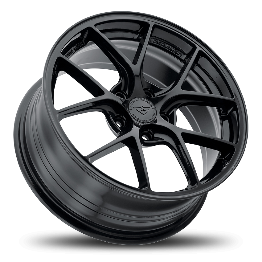 Rock Forged Ff10 Wheels Rims 16x7 5x100 Gloss Black 35mm | FF10-167500+35GB