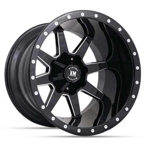 Xm Offroad Xm-304 Wheels Rims 20x10 8x180 Black Milled 0mm ...