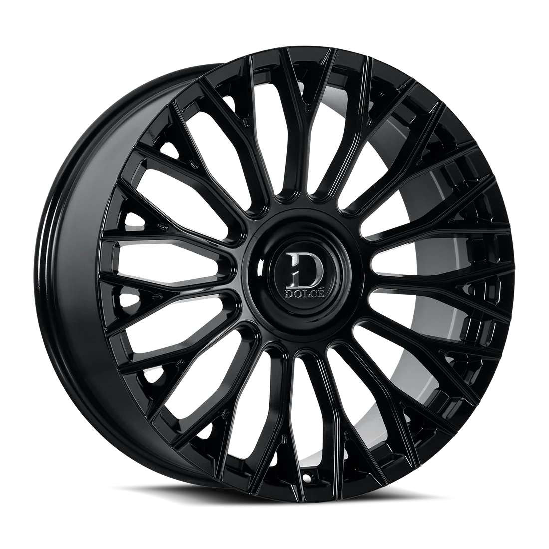 DOLCE LUXURY Roma Wheels Rims 22x9 Blank Custom Drilled Gloss Black ...