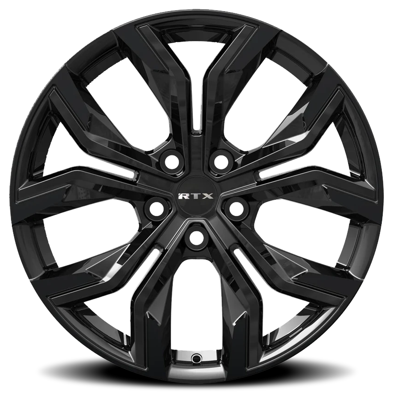 Rtx Venom Wheels Rims 19x8 5x114.3 Gloss Black 35mm | 083297