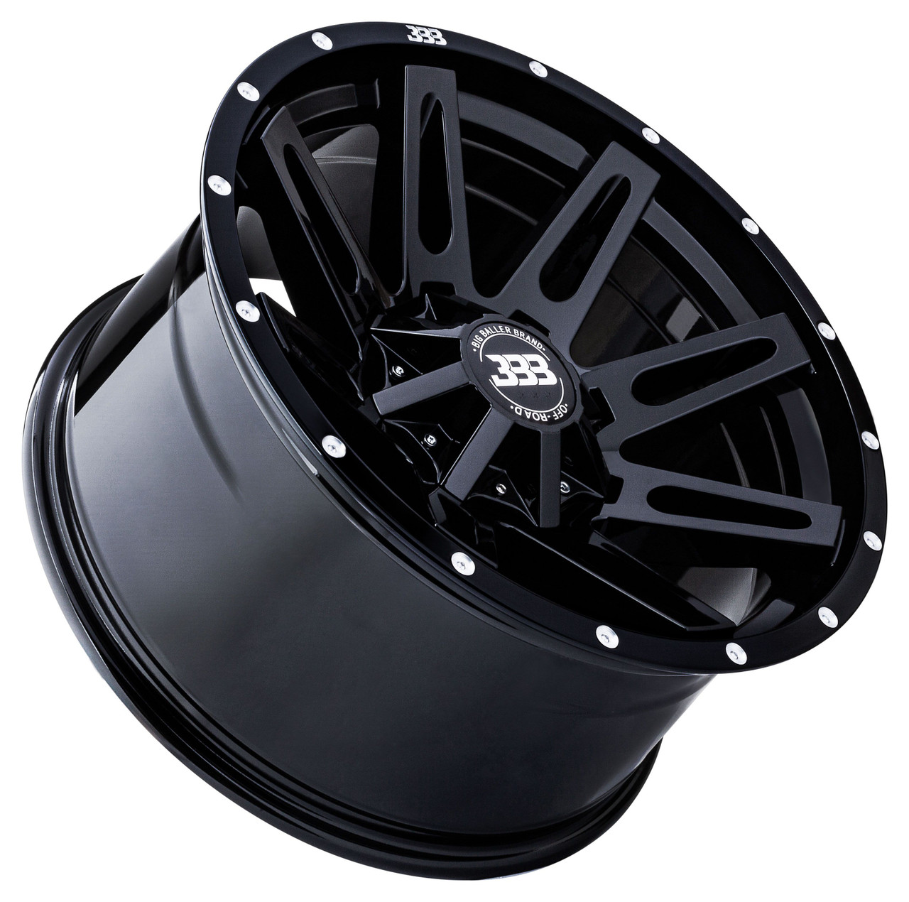 Big Baller Brand H138 Lb4 Wheels Rims 18x10 5x127 5x139.7 Gloss Black ...