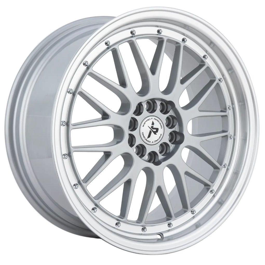 Impact Racing 505 18x8 5x100 5x114.3 Silver Machine 38 Wheels