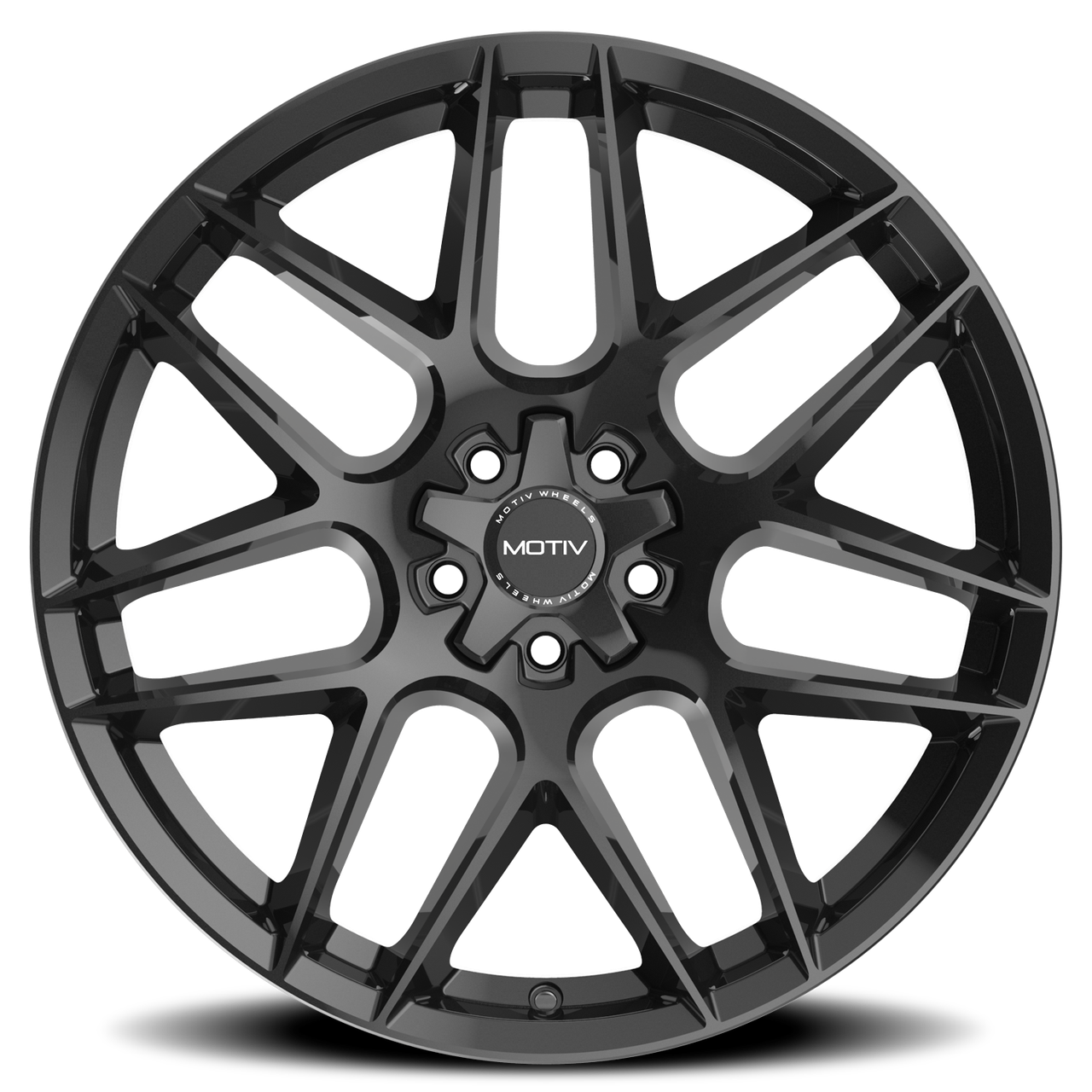 Motiv 435B Foil 18x8 5x114.3 5x120 Gloss Black 42mm Wheels