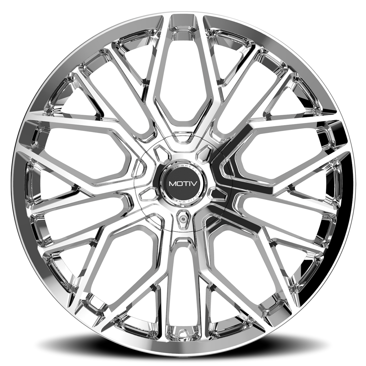 Motiv 441C 17x7.5 5x114.3/5x4.5 5x120 Chrome 40mm Wheels