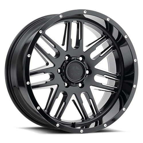 American Outlaw 12 Gauge 20x10 6x135 Black -18mm Wheels