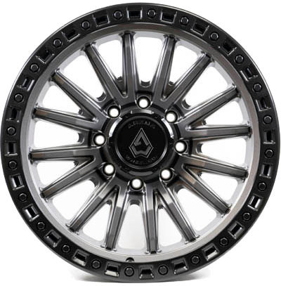 Arena A103 Mission 20x10 6x135 Gunmetal Black -18mm Wheels