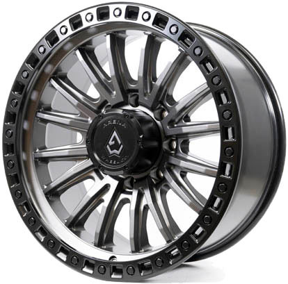 Arena A103 Mission 20x10 6x135 Gunmetal Black -18mm Wheels
