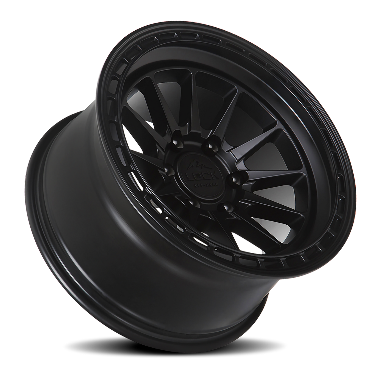 Lock Offroad Baja 17x8 6x130 Black Black Ring 38mm Wheels