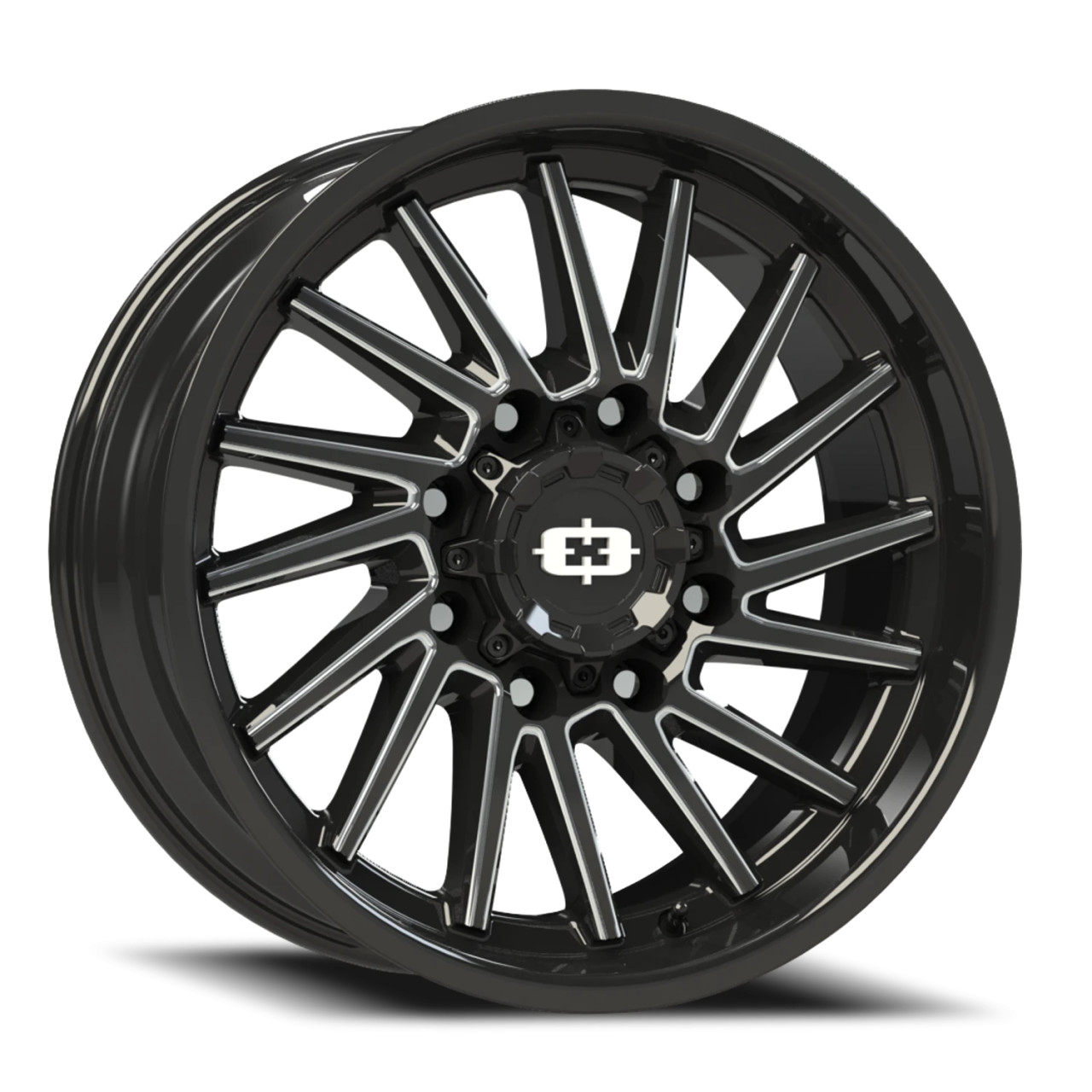 Vision Rapier 306 Wheels Rims 20x9 8x165.1 Gloss Black Milled Spoke ...