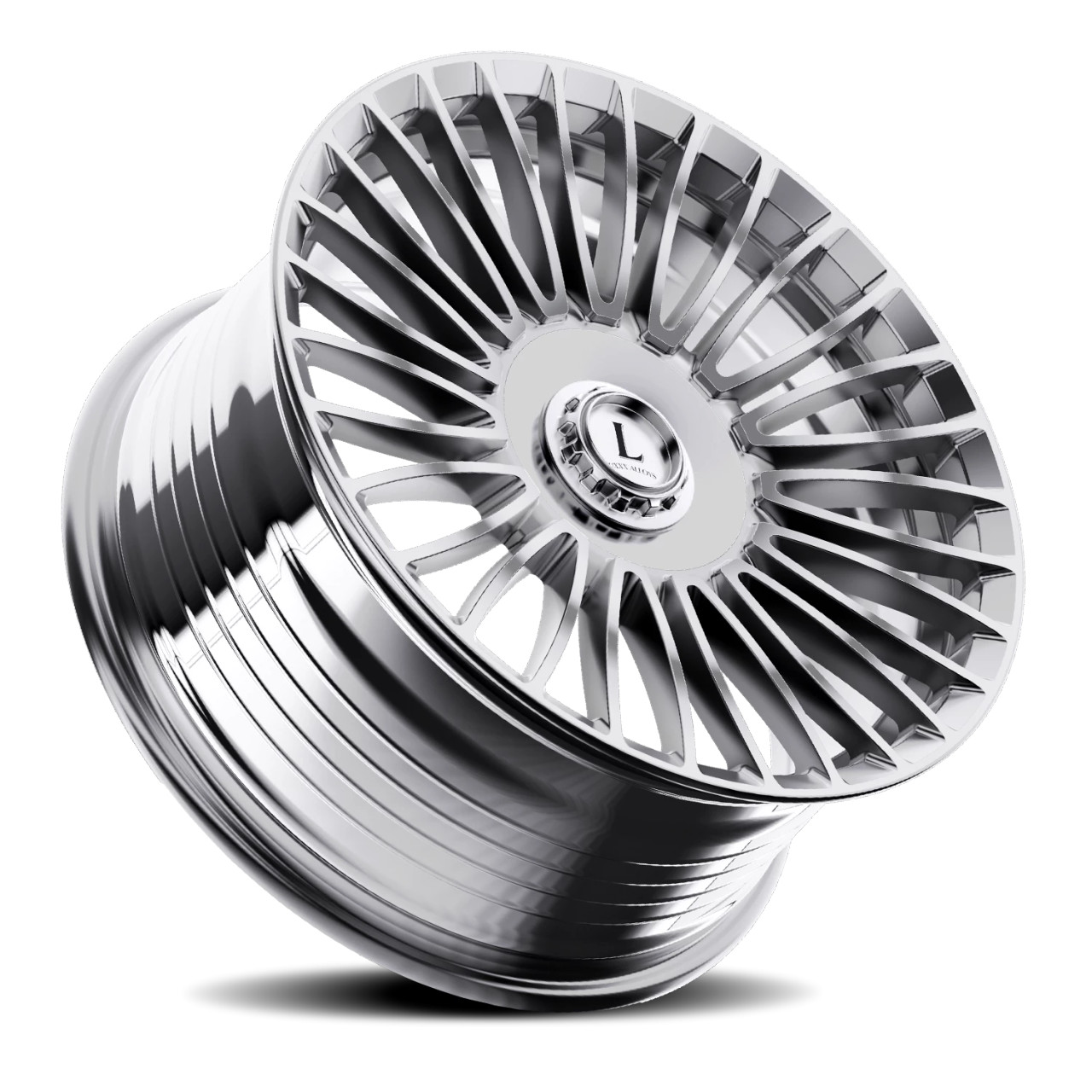 Luxxx Alloys Lux 49 24x10 5x115 5x120 Chrome 18mm Wheels