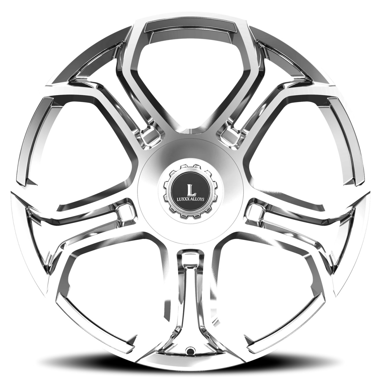 Luxxx Alloys Lux 50 Wheels Rims 20x8.5 5x108 5x114.3 Chrome 35mm ...