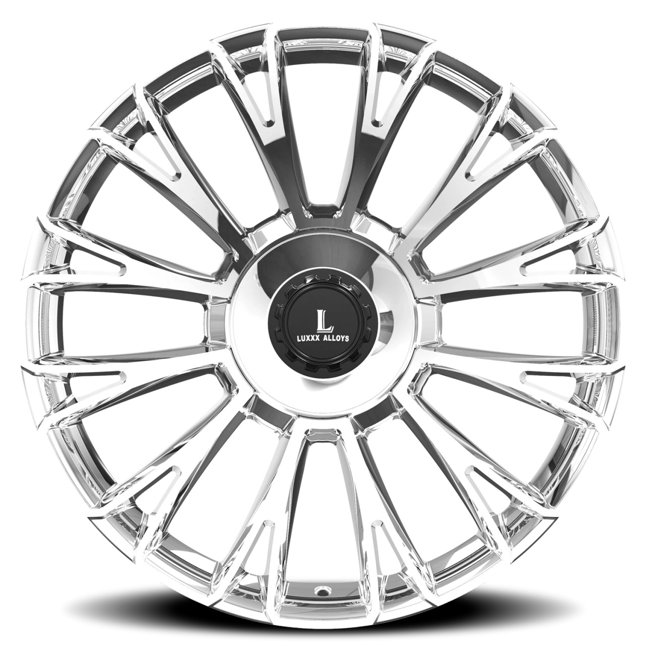 Luxxx Alloys Lux 54 22x9 5x114.3 5x120 Chrome 35mm Wheels