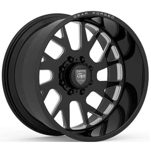 Gear Off Road F-71 Black Right Wheels Rims 22x14 8x165.1 -76mm | EC ...