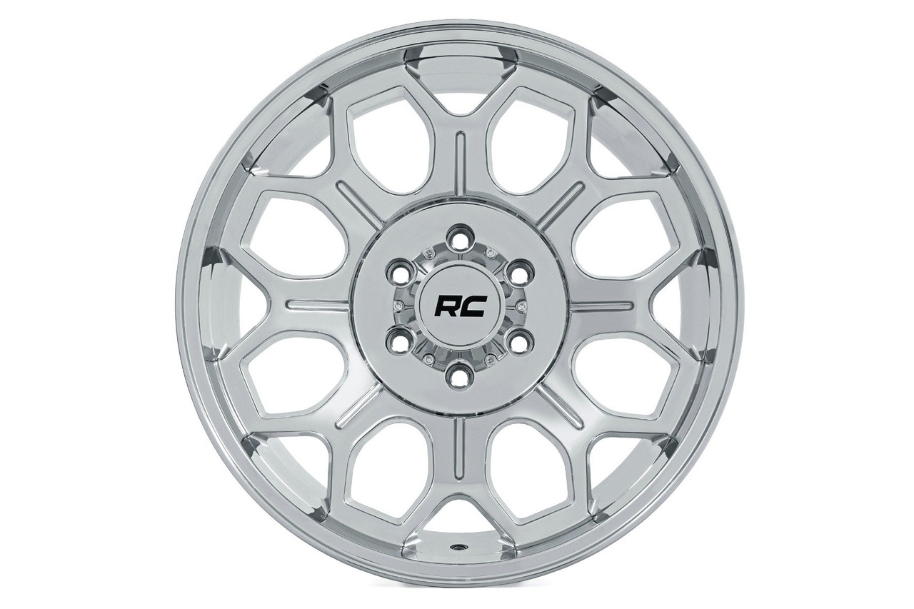 Rough Country 77 Series Wheels Rims 20x9 6x139.7 Chrome 0mm | 77200912C
