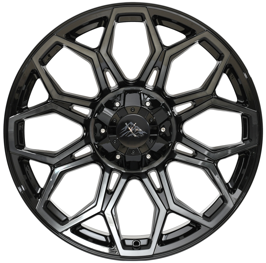 X-Drive Beast Wheels Rims 20x10 6x135 Gloss Black Brushed Tint -19mm ...