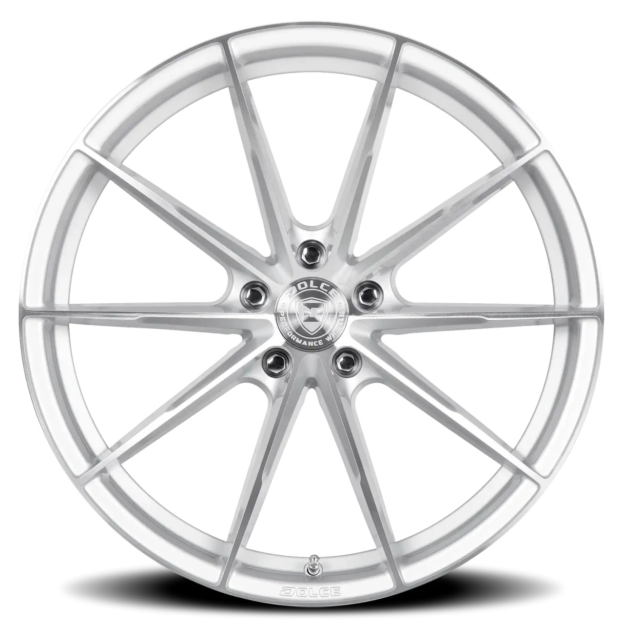 Dolce Performance Veloce 20x10 5x120 Silver Machine 40 Wheels