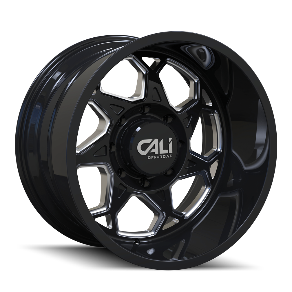 Cali Off Road ® Sevenfold Wheels Rims | 9111 - Polished & Gloss Black ...