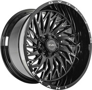 Lexani® Compass Wheels Rims | Black Milled - Chrome | Free Shipping!
