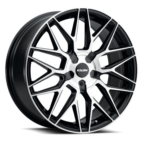 Kalon Blitz 203 Wheels Rims 17x7.5 5x110 5x114.3 Gloss Black Machined ...