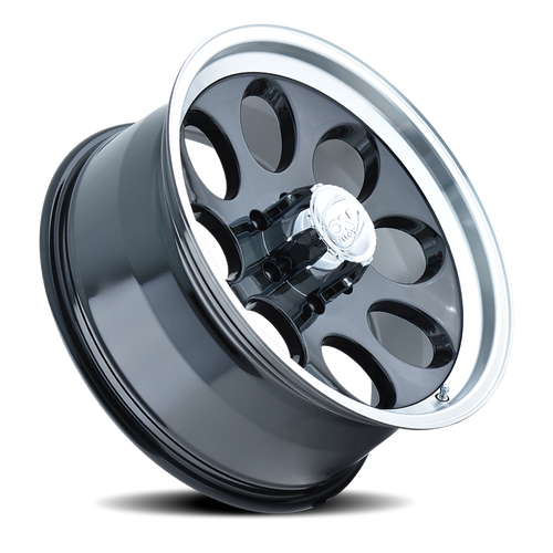 Ion 171 Wheels Rims 16x8 8x165.1 Gloss Black Machined -5mm | 171-6881B