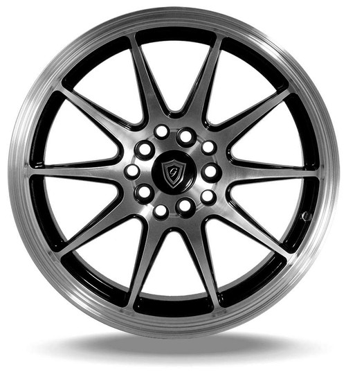 G - Line Alloys G1068 Wheels Rims 16x7 5x100 5x114.3 Black Machined ...