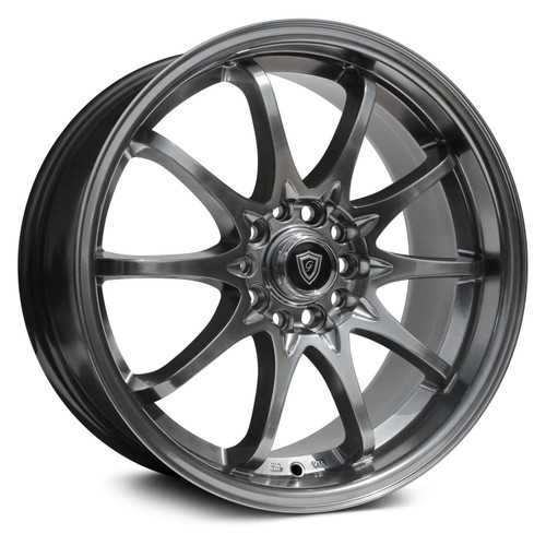 G - Line Alloys G1018 Wheels Rims 17x9 4x100 4x114.3 Hyper Black 25mm ...