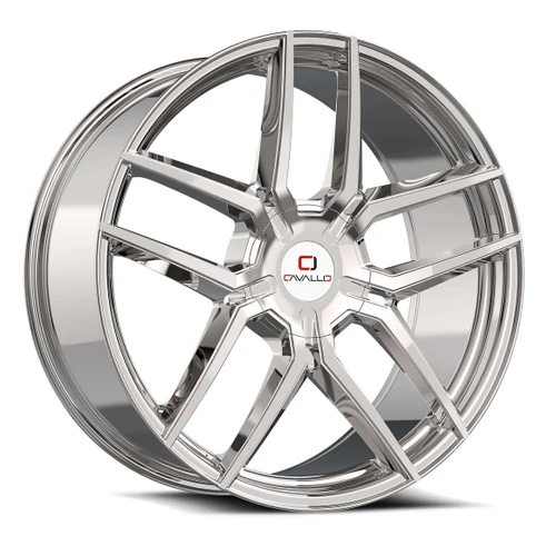 Cavallo Clv-55 18x8 5x100 5x114.3 Nano Chrome 35mm Wheels