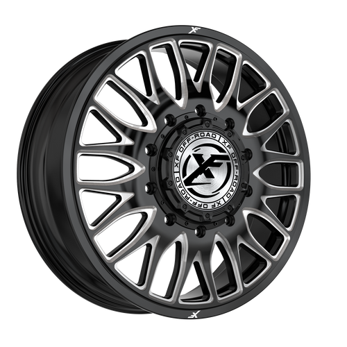 Xf Off-Road Dually Xf-240 Wheels Rims 20x8.25 10x225 Gloss Black ...