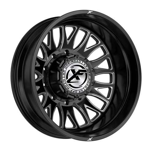 Xf Off-Road Xf-240 22x8.25 10x225 Gloss Black -202mm Wheels