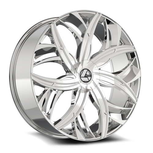 Azara Aza-541 Wheels Rims 22x9.5 5x115 5x120 Nano Chrome 15mm | AZA ...