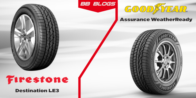 Firestone Destination LE3 vs. Goodyear Assurance WeatherReady: A ...